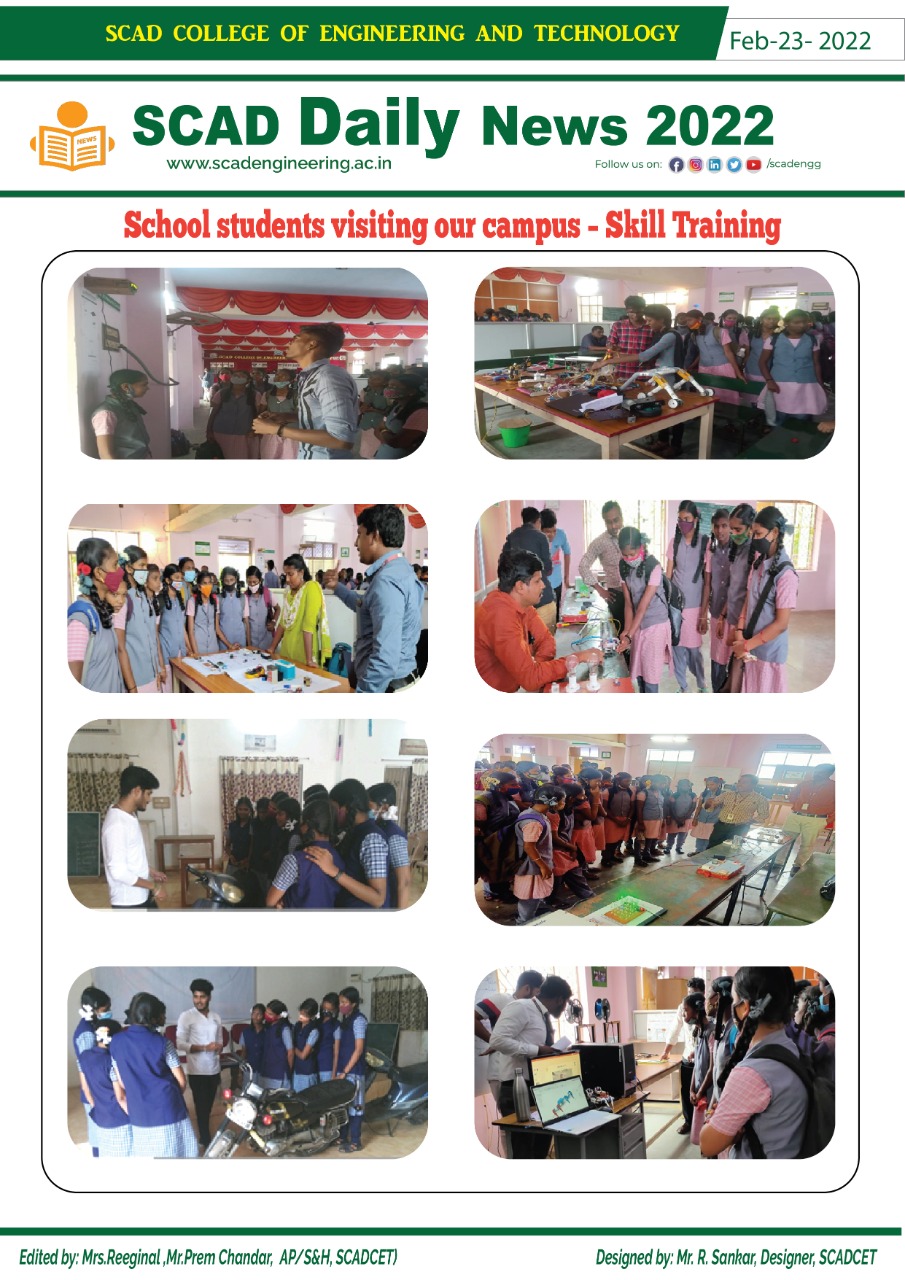 School Student Visting Our Campus – SCAD College of Engineering and ...