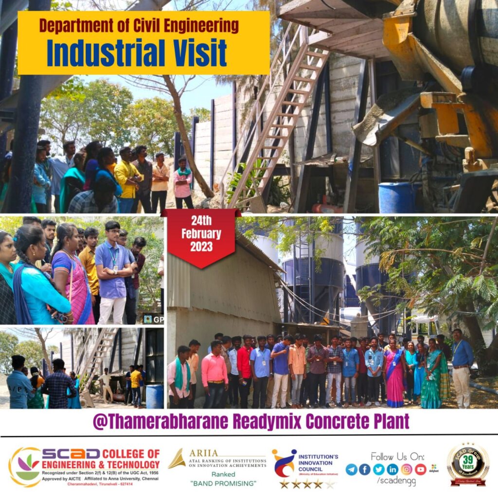 Industrial Visit – SCAD College of Engineering and Technology, Tirunelveli