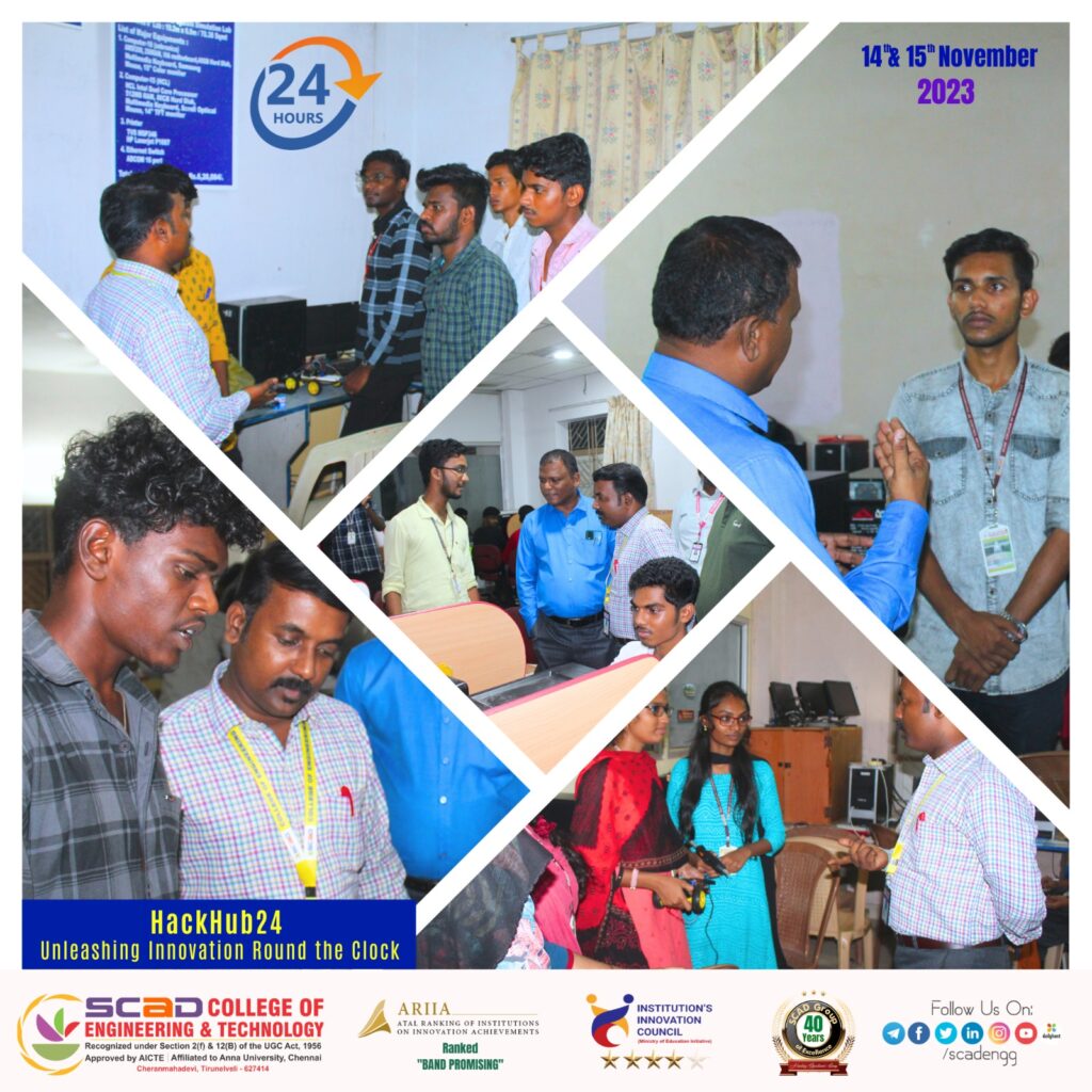 HackHub -24 Hours – SCAD College of Engineering and Technology, Tirunelveli